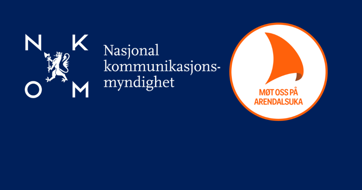 Nkom kommer på Arendalsuka - gjør du? - Nkom