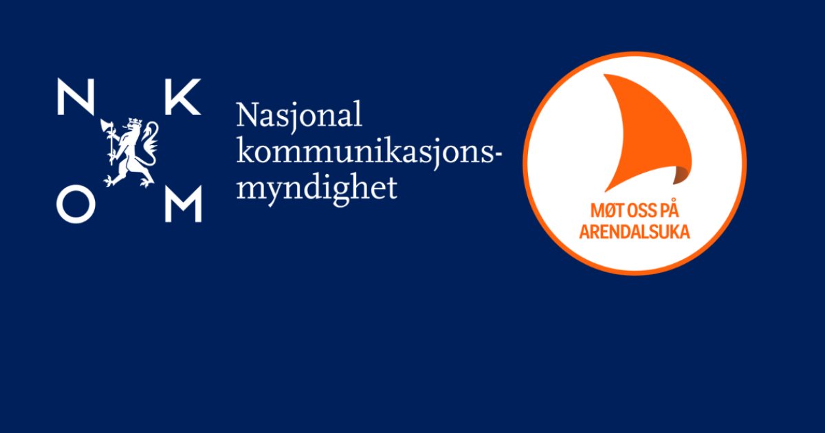 Nkom kommer på Arendalsuka - gjør du? - Nkom