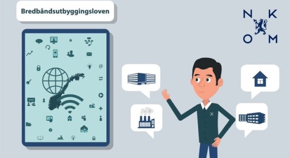 Nkom tilrettelegger for økt bredbåndsutbygging - Nkom