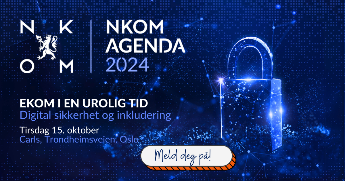 Påmeldingen til Nkom Agenda har startet! - Nkom